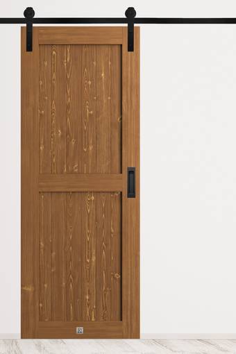 Sliding doors, wooden and with glass. To bedroom, living room and dres ...