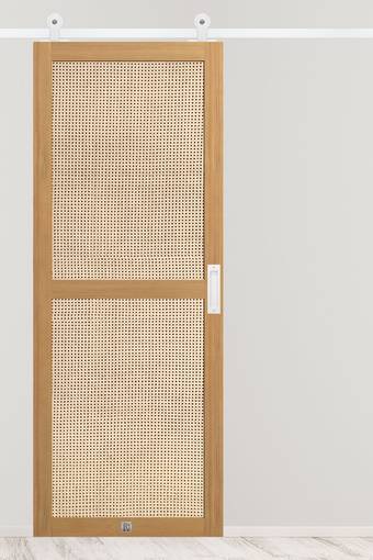 Sliding doors, wooden and with glass. To bedroom, living room and dres ...