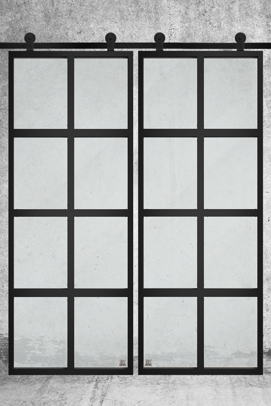 Glass double door industrial style | RENO doors | RENO doors