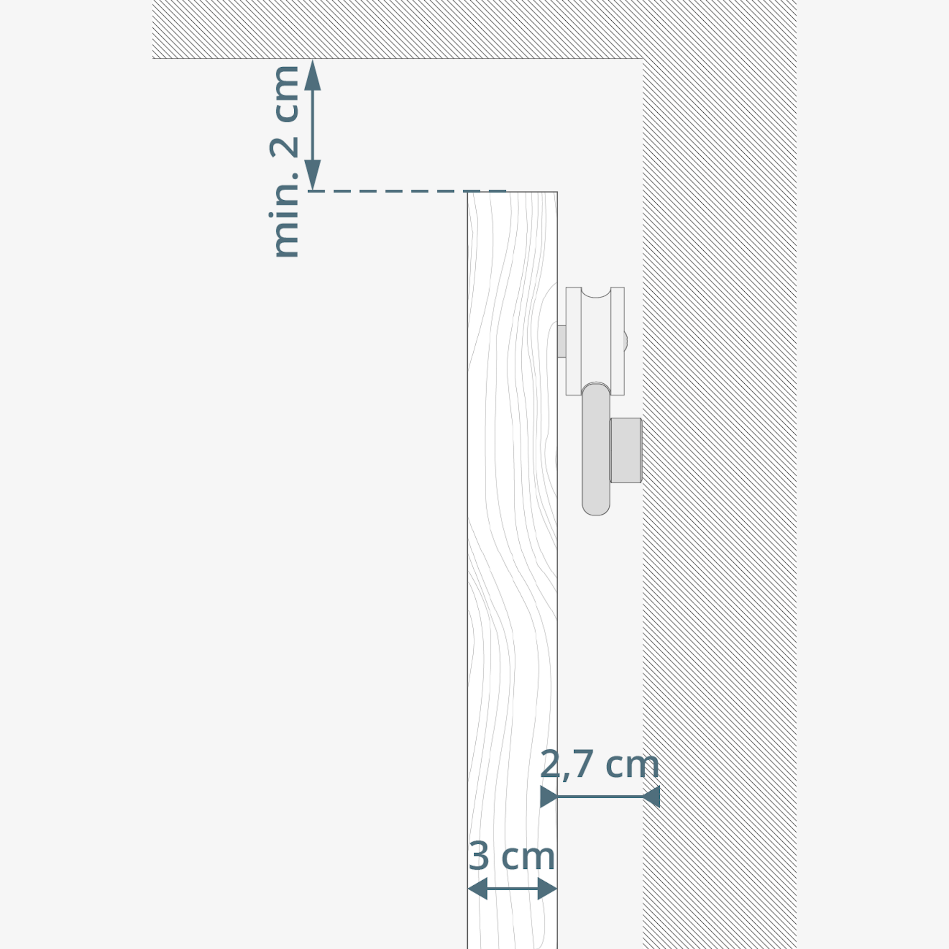 Porte coulissante design, système coulissant caché | RENO portes