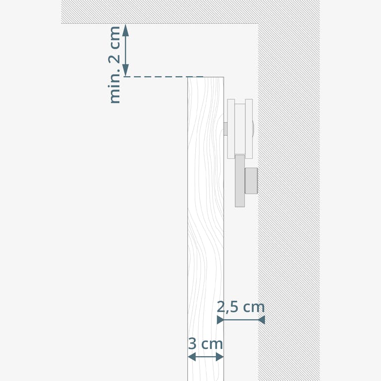 Narrow sliding door in minimalist style, black colour | RENO doors ...